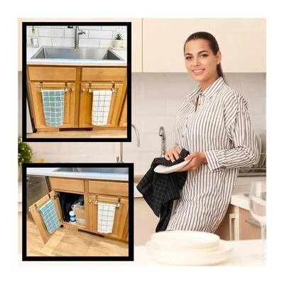Towel Rack Over Door Towel Bar Hanging Holder Kitchen Towel