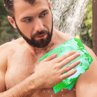 African Bath Net Colorful Net Sponge Body Exfoliator Reusabl