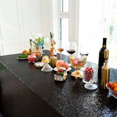 Party Table Runner Elegant Sequin Table Runner for Weddings
