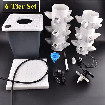 5-Hole Hydroponic Growing System Soilless Cultivation Equipm