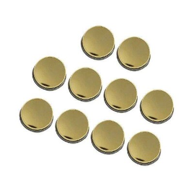 10Pieces Engravable Brass Blanks Coin Plated 40mm Mirrored