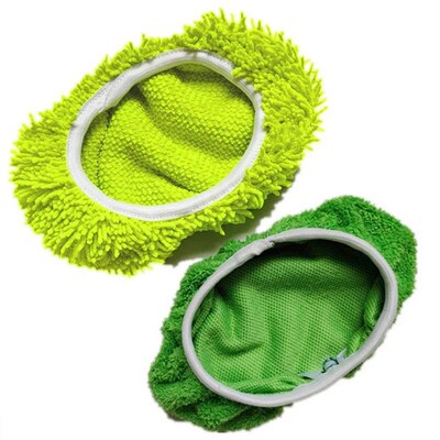 Thickened Elastic Band Flat Mop Cloth Coral Fleece Microfibe