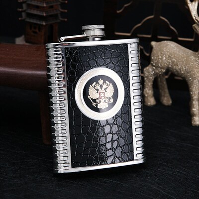 8oz Portable 304 Stainless Whisky Flask for Alcohol Hip Flas
