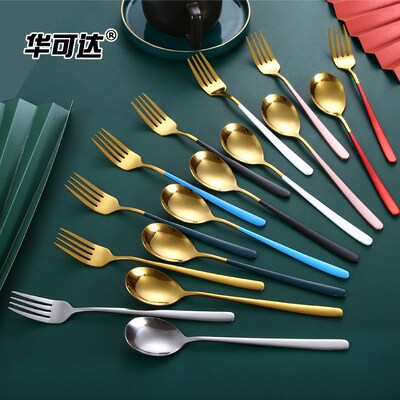 Dinnerware Set Tableware Fork Coffee Spoon Flatware 汤匙勺叉