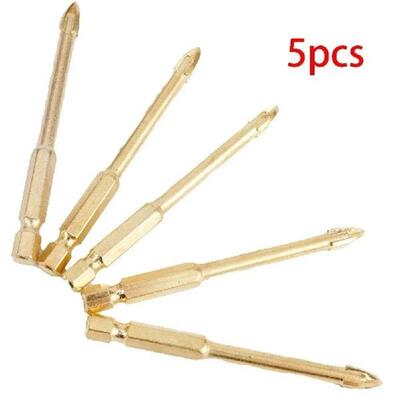 5pcs+6mm+Drill+Hex+Shank+Glass+Drill+Bits+Set+Coated