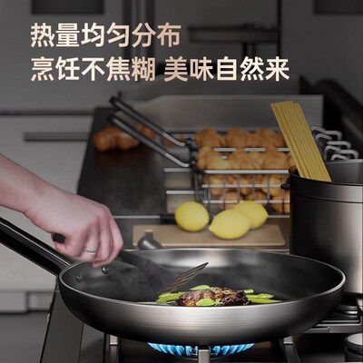 Stainless steel frying pan Household non-stick frying pan