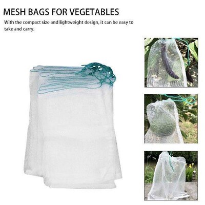 50 Pcs Mesh Bag Bags Household Drawstring Portable Netting