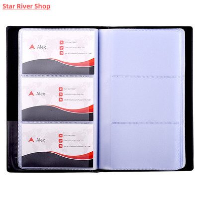 PU Leather Business Card Book Holder Journal Business Card O