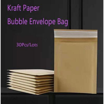30Pcs/Lots+12+Sizes+Kraft+Paper+Bubble+Envelopes+Bags+Shockp