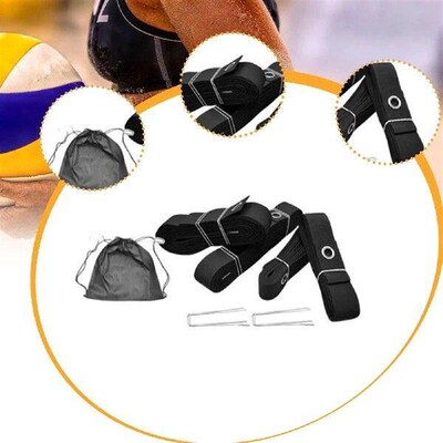 4 Pieces Beach Volleyball Lines for Sand 8 M 16 M Practice