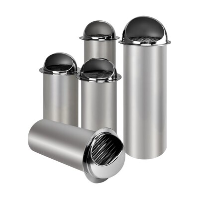 颂余30不锈钢加长管风帽外墙出风口油烟机排烟管穿墙排气防风罩