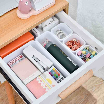 13PCs Drawer Organizers Separator for Home Office Desk Stati
