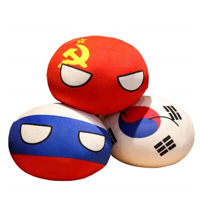 Funny Polandball 10cm Countryballs Toy Plush Pendant Plush