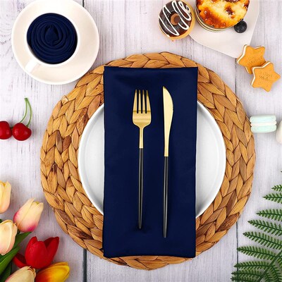 Silk Satin Cloth Napkin Dinner Napkins For Parties Weddings