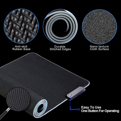 Luminous mouse pad, gaming LED desk pad,keyboard pad鼠标垫
