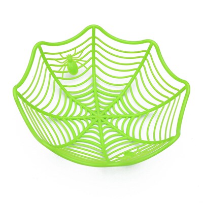 Halloween Decoration Black Spider Web Bowl Fruit Plate Candy