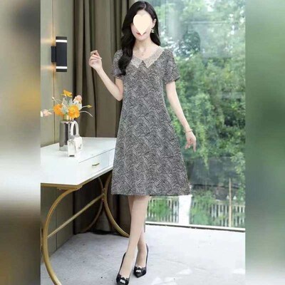Summer New Ms Sort-sleeved Mid-lengt Middle-aged and Elderl
