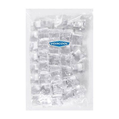 VORCOOL 50Pcs 20mm Cube Square Shape Glass Luster Ice Cubes