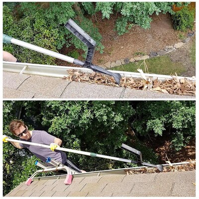 Roof Drainage Ditch Cleaning Scoop Roof Gutters Cleaning Too