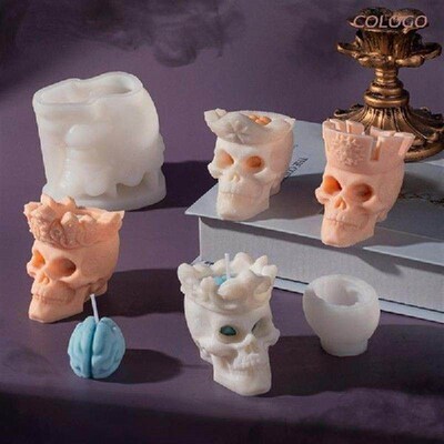 Skull Silicone Mold Skull Resin Mold Skull Candle Mold for