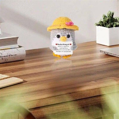 Funny Pocket Penguin Hug Creative itive Energy Cheering