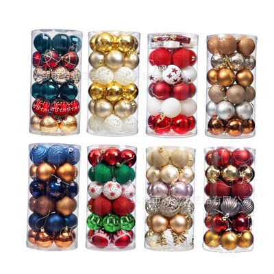 christmas decoration?tree 6cmplastic ball hanging ornaments