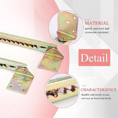 Emption!1 Pair Angle Lifting Rod Desk 10 Gear Adjusting