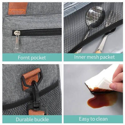 Multifunctional Double Ler Tote Cooler Lunch Bag for Women M