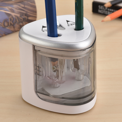 New Automatic pencil sharpener Two-hole Electric Switch Penc