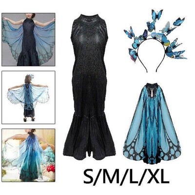 Children Costume Cosplay Accessories Props Dress Wing Cloak