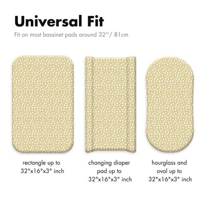 Gllquen Baby Bassinet Sheet 2pack Fitted Cradle Maress Sheet