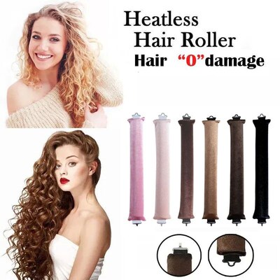No Heat Curlers Heatless Overnight Blowout Rods SofWt Headba