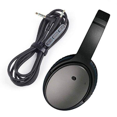 Replacement Audio Cable Cord 2.5mm To 3.5mm with Inline Mic