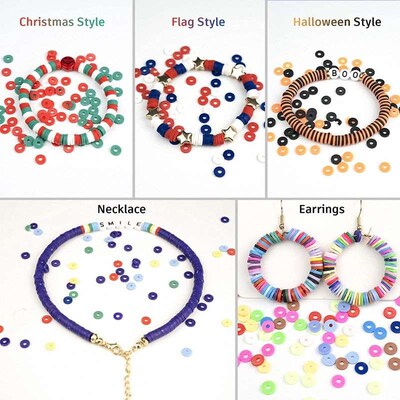 6000 Pieces of Clay Beads Soft Pottery Beads Handmade Jewelr