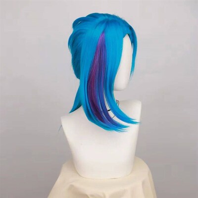 SuQ Game Vi Jinx Cosplay Wig Arcane Season  Vi Black Hair