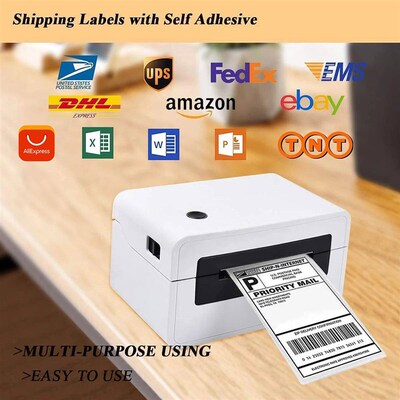 4x6 Inch Thermal Shipping Labels Paper Fold er Printer Self-