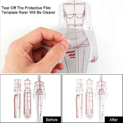 Fashion Illustration Rulers Sketching Templates Ruler
