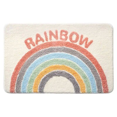 Rainbow Bathroom Mat Absorbent Floor Mat Anti-slip Entrance