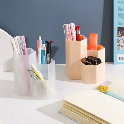 4 Styles Japanese Desk Organizer Pen Holder Makeup Brush Sto