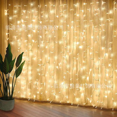 Led Light String 3*3m 300 Lights Curtain Light Remote Contro