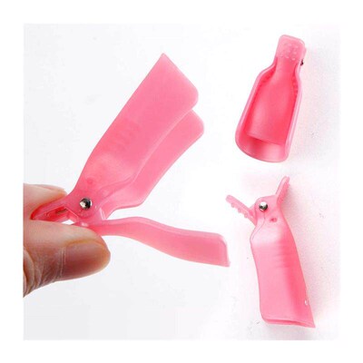 10pcs Plastic Nail Art Soak Off Cap Clip Nail Clips UV Gel P