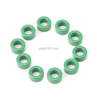 10Pcs Inductor Coils Green Toroid Ferrite Cores anti-interfe