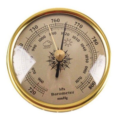 Aluminum Alloy Barometer Thermometer Hygrometer Gauge
