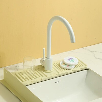Silicone faucet drain mat sink mat kitchen splash mat washst