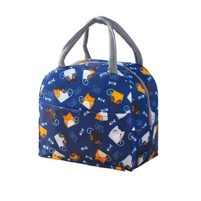 kers Cartoon Printing Tote with Lunchbox Thickened Foil Bags