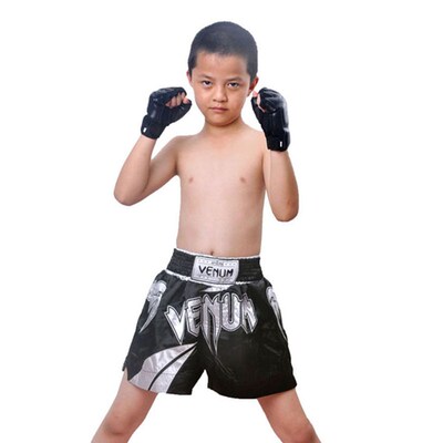 New.New Leather Half Finger Kids Children Karate Boxing Glov