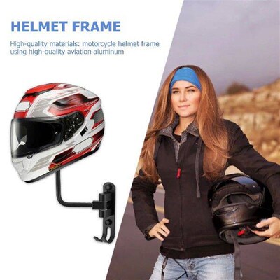 Multifunctional Helmet Bracket Metal Bike Helmet Holder