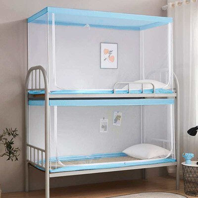 Retractable mosquito net dormitory upper bunk lower bunk 0.8