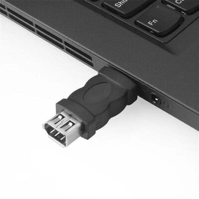 Portable Firewire IEEE 1394 6 Pin Female to USB Type