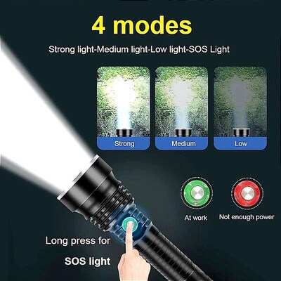 Super Brigh Underwater Lantern Powerful Diving LED Flashligh